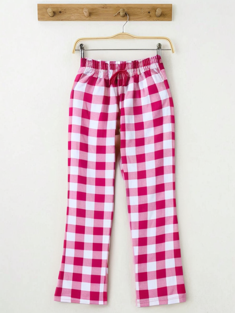 Candy Check Cotton Trouser For Women – BnB Accessories